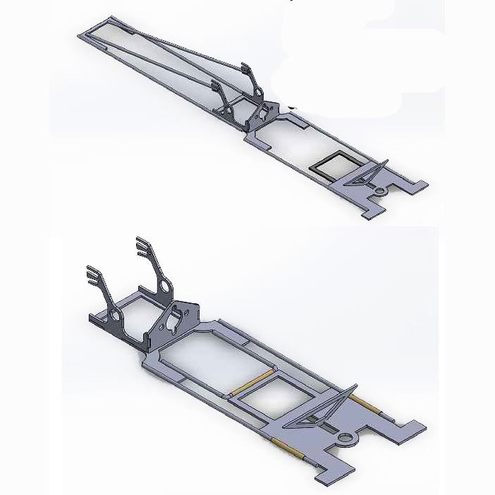 *ESR1 Drag Chassis Inline Short Tire Chassis | Luke's Hobbies