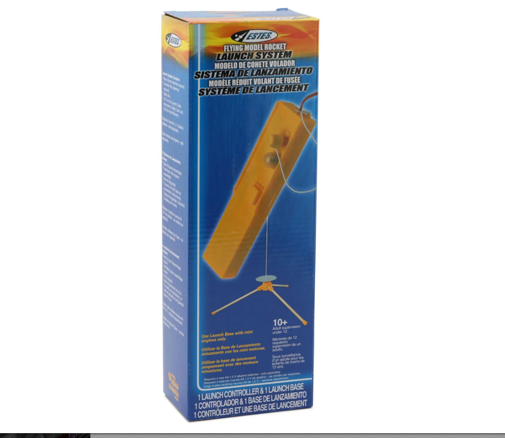 Estes Flying Model Rocket Mini Engine Launch Pad & Controller Starter ...