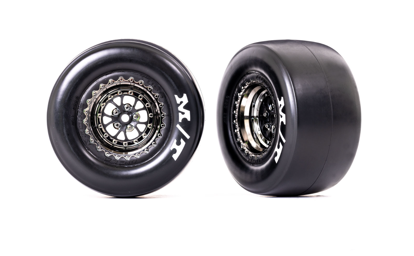 9476X Tires & wheels, assembled, glued (Weld Black Chrome Rear Wheels ...