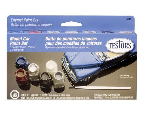 Model Car Customizing Enamel Paint Set (6 Colors & Thinner) | Luke's ...