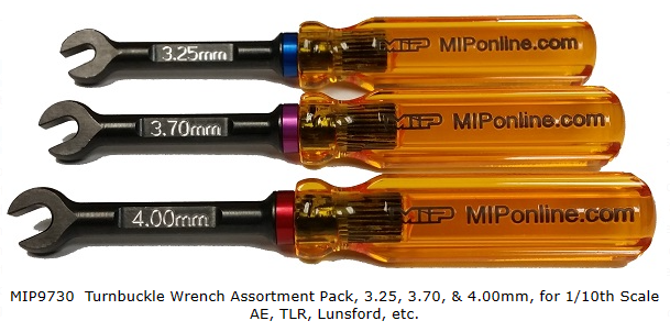 MIP Turnbuckle Wrench Assortment Bundle Pack 9730 | Luke's Hobbies