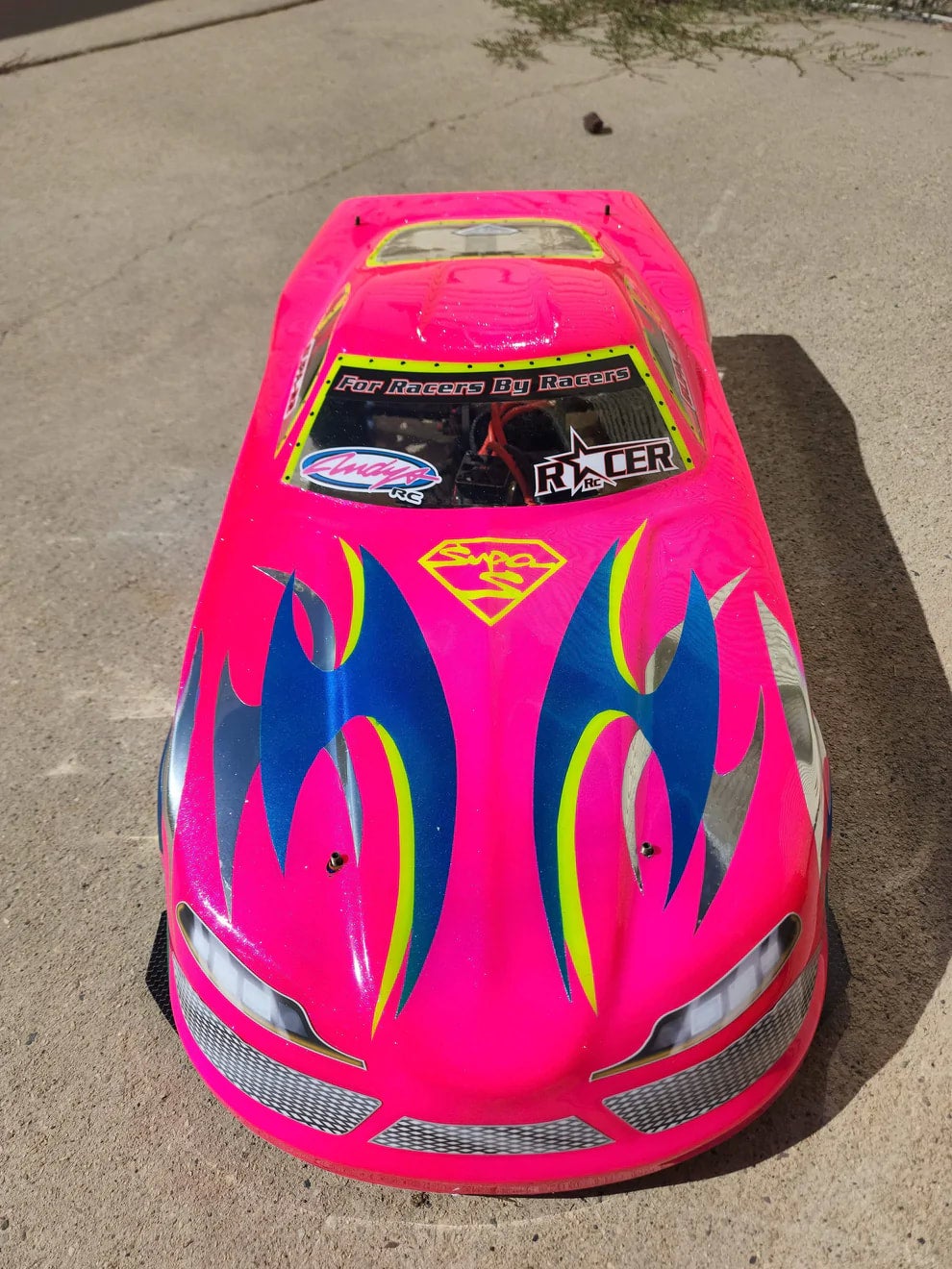 Racer RC Supa-22 Supra Funny Car Clear Drag Body | Luke's Hobbies